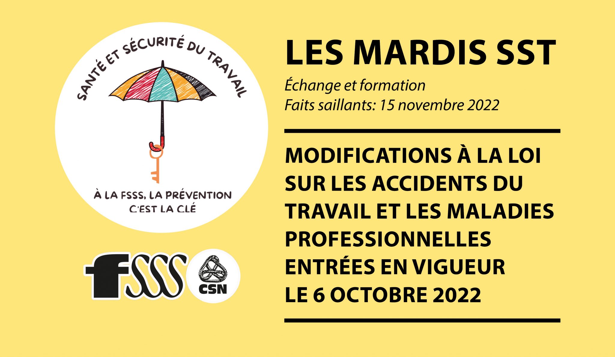 FSSS-CSN | Modifications à la loi sur les accidents du travail et les maladies professionnelles ...